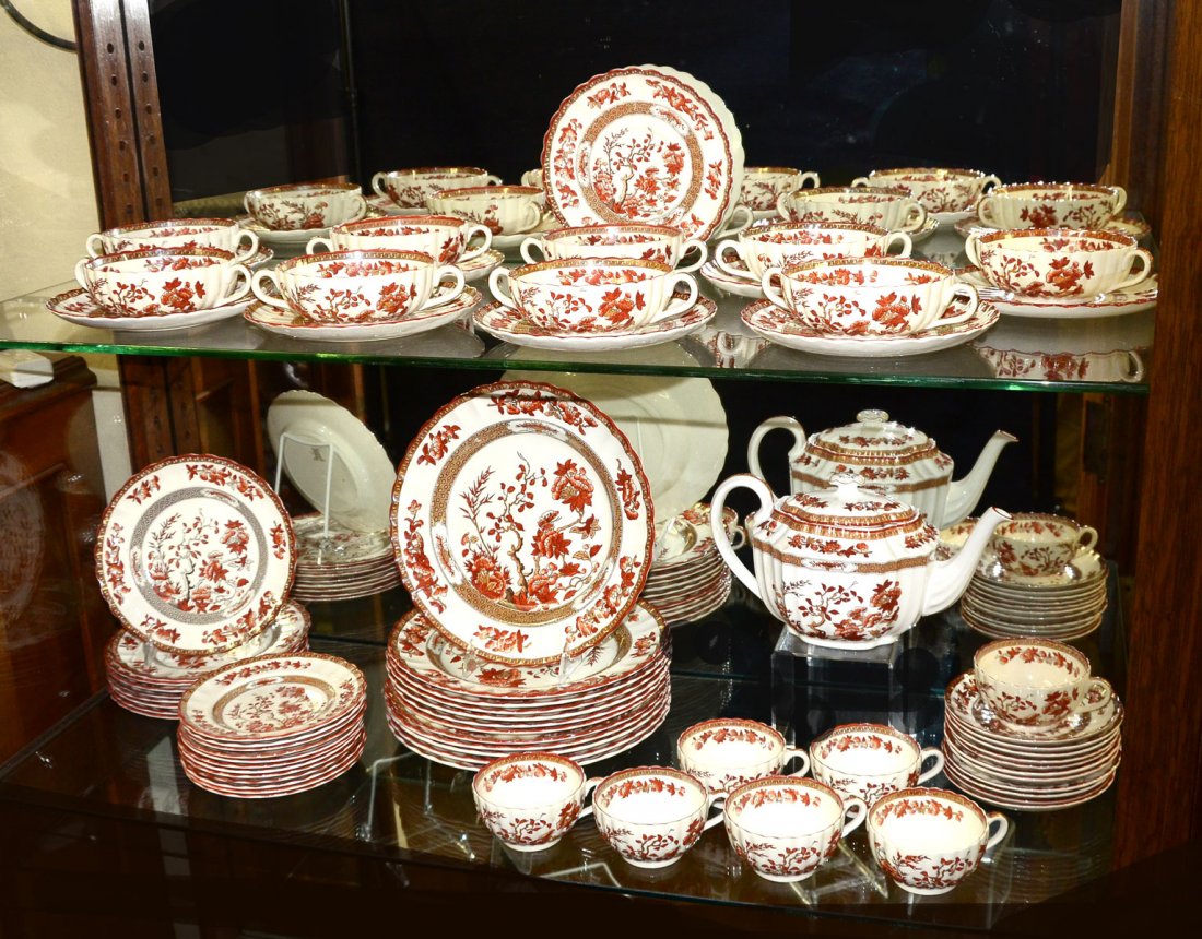 69 PC. SPODE INDIAN TREE CHINA SET