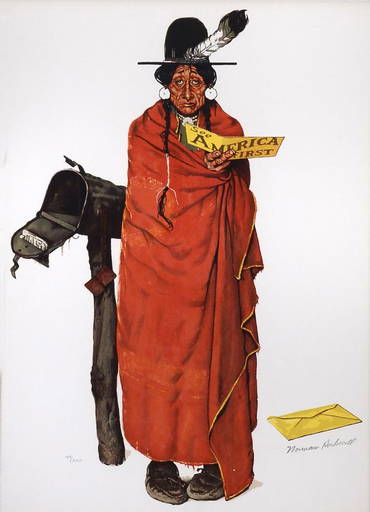 Norman Rockwell See America First Lithograph
