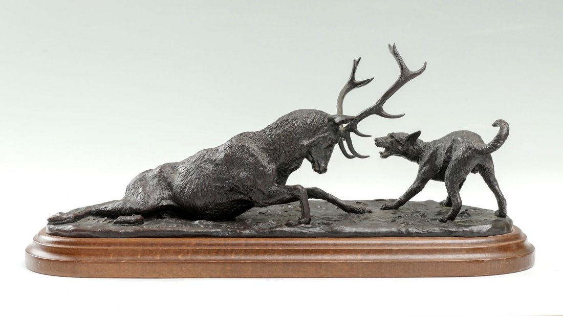 JOSECHU LALANDA BRONZE DOWNED STAG - Apr 28, 2019 | Burchard Galleries ...