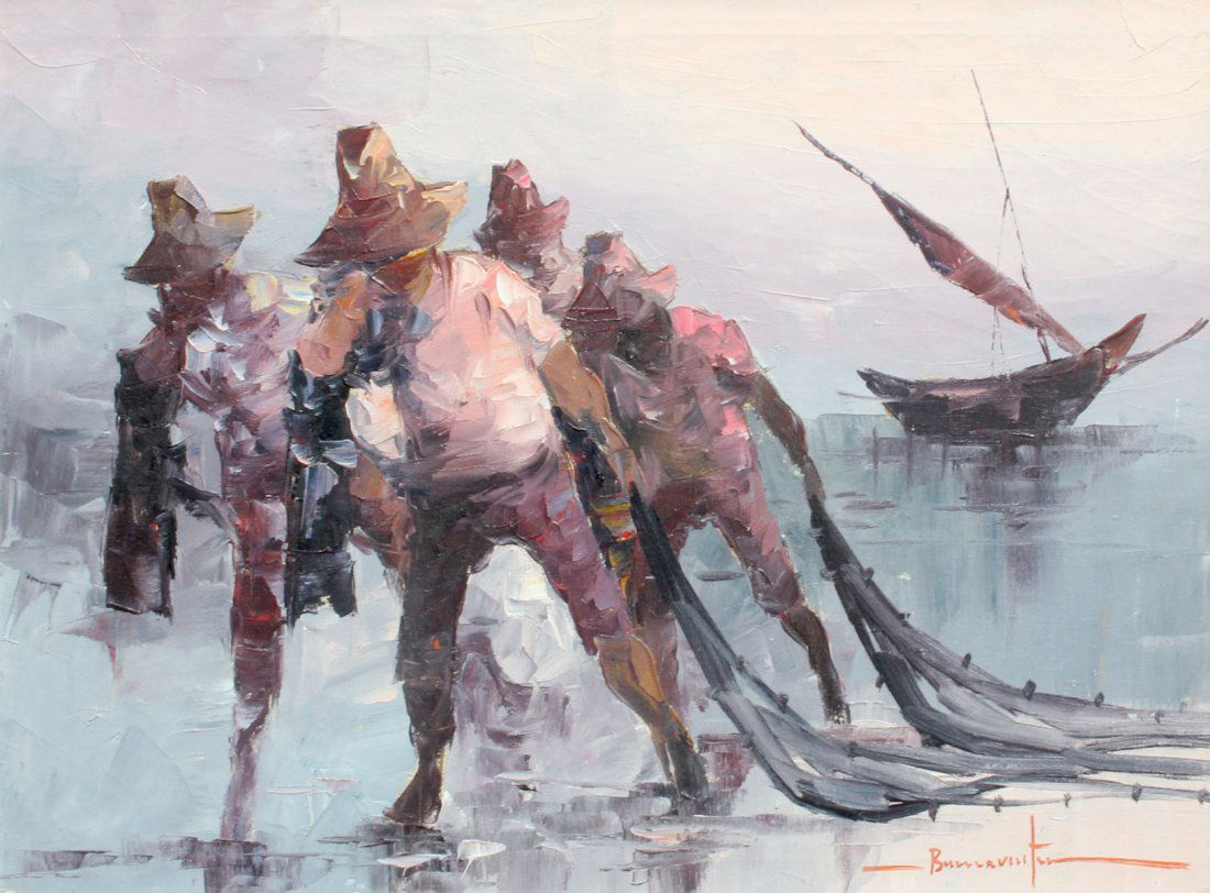 Filipino Fisherman Painting