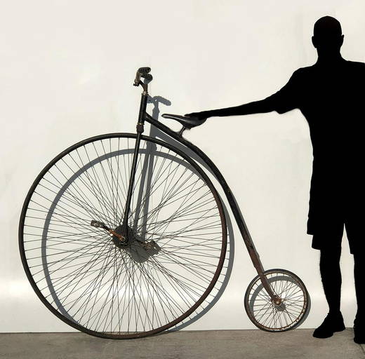 Antique Penny Farthing Bone Shaker Big Wheel Bicycle