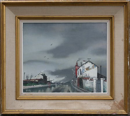 79: GABRIEL FERRO STREET PAINTING 1955