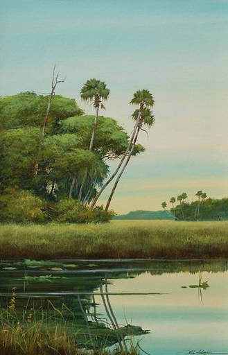 Exceptional Neil Adamson Florida Painting