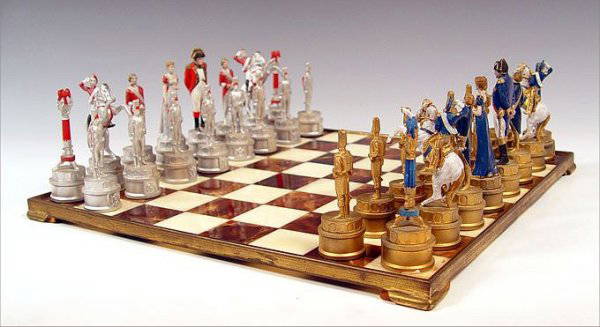 Raymond Whyte Hand Painted Chess Set