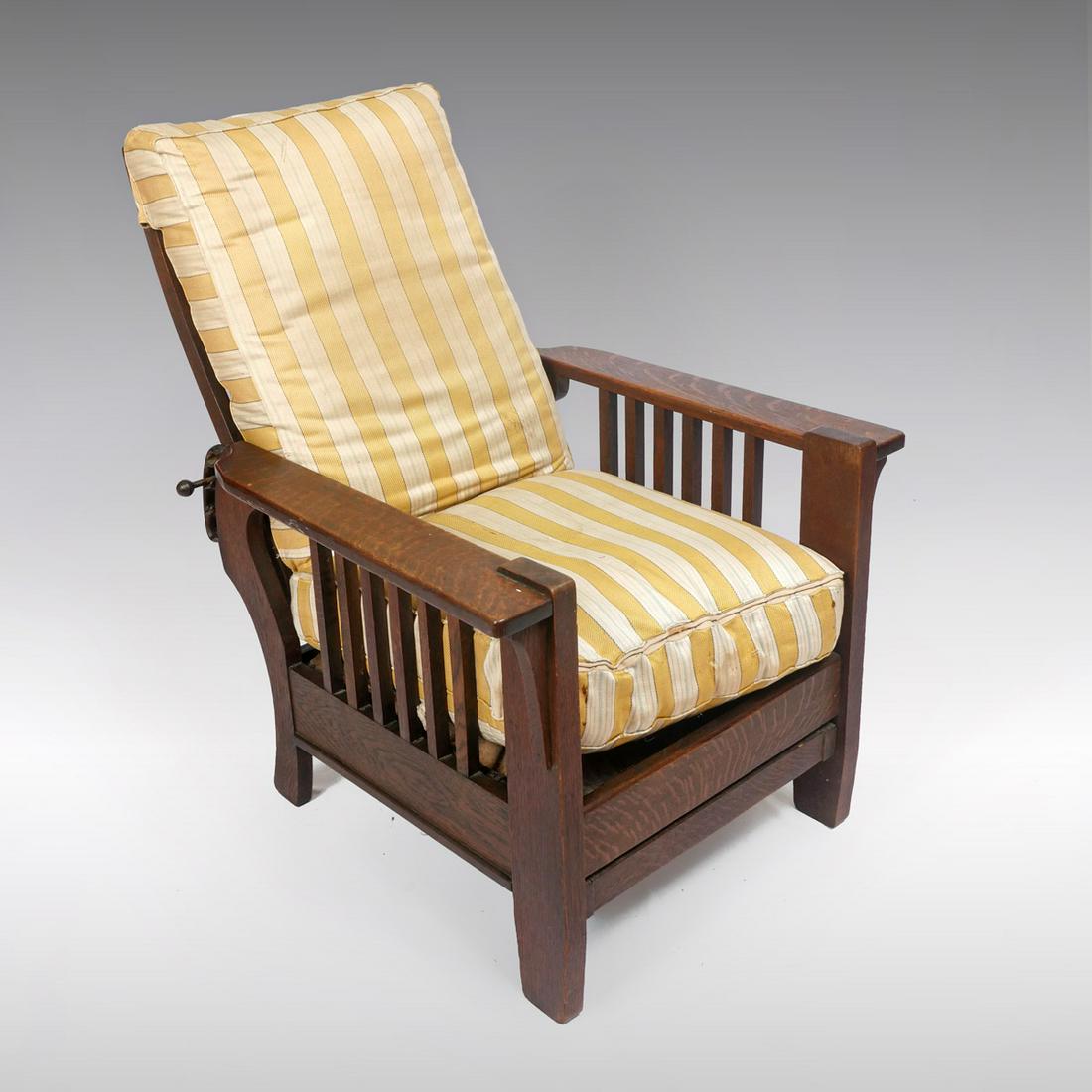 SIGNED ARTS & CRAFTS OAK MORRIS CHAIR - May 17, 2020 | Burchard ...