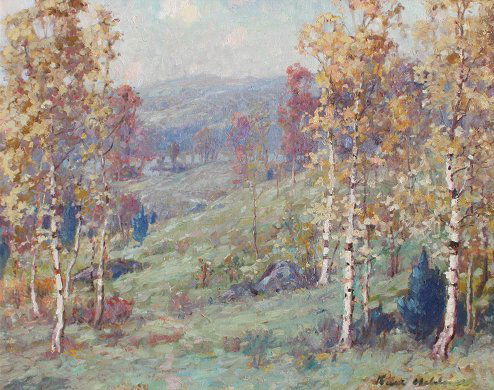 1160: KNUTE HELDNER FON DU LAC HILLS PAINTING