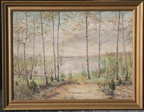 259: WALDEMAR BERG LANDSCAPE PAINTING