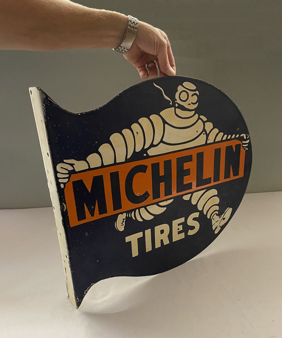 Decorative Michelin Tire Porcelain Enameled Advertising