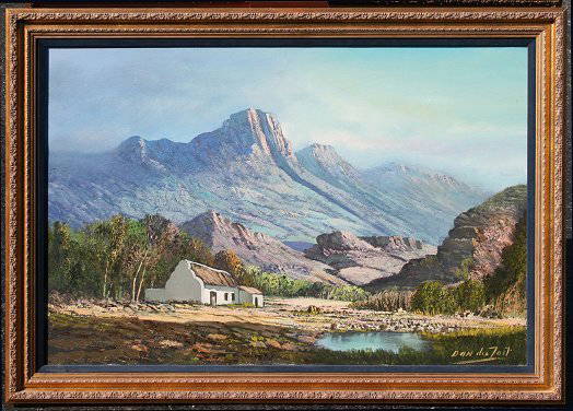 Dan Du Toit South African Mountain Painting