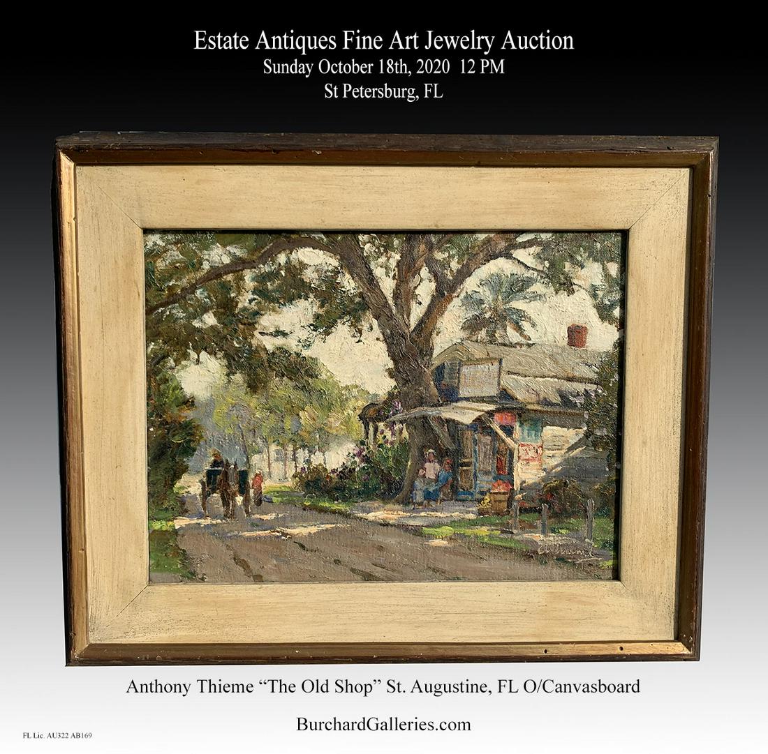 ANTHONY THIEME FLORIDA PAINTING - Oct 18, 2020 | Burchard Galleries Inc ...