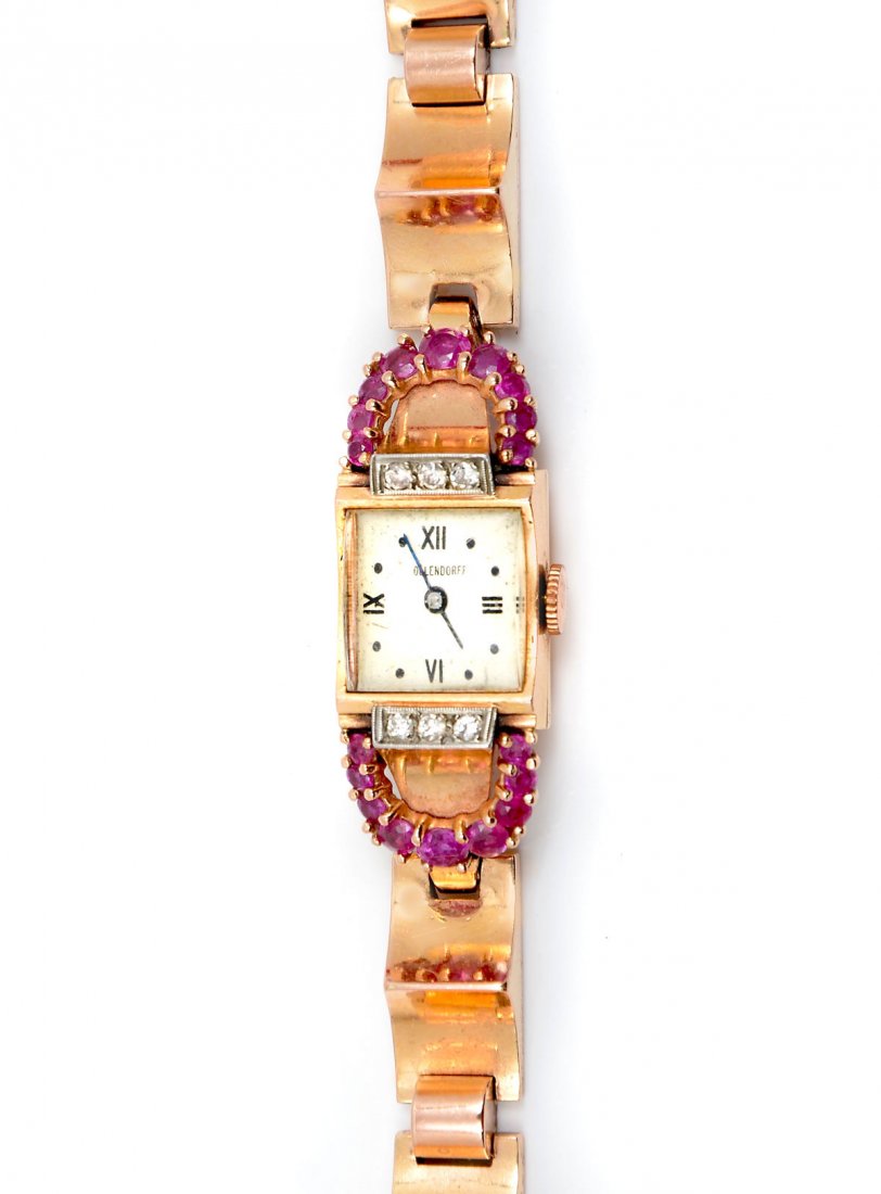 VINTAGE LADIES 14K OLLENDORFF ROSE GOLD WATCH - Oct 18, 2020 | Burchard ...