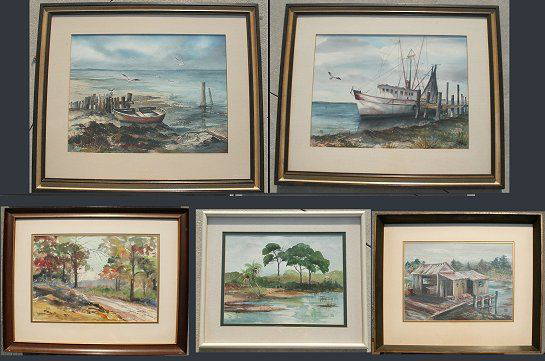 5 Dora Reed Evans Paintings