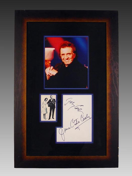 159A: JOHNNY CASH & JUNE CARTER CASH AUTOGRAPH