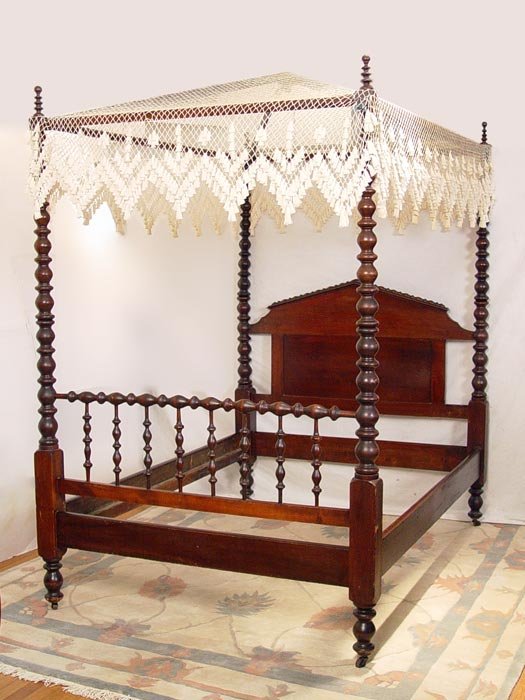 142: VICTORIAN SPOOL POST BED WITH CANOPY CA. 1840-1870 - Mar 22, 2009 ...