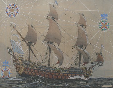 148: DURAND CHAPRON SPANISH GALLEON PAINTING - Apr 19, 2009 | Burchard ...