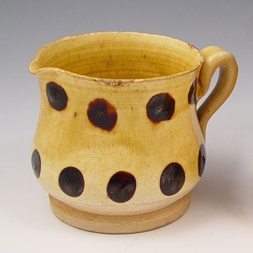 Staffordshire Slipware Dot Design Jug
