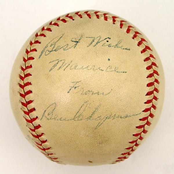 349: BEN CHAPMAN FRED SCHMIDT PHILLIES SIGNED BASEBALL