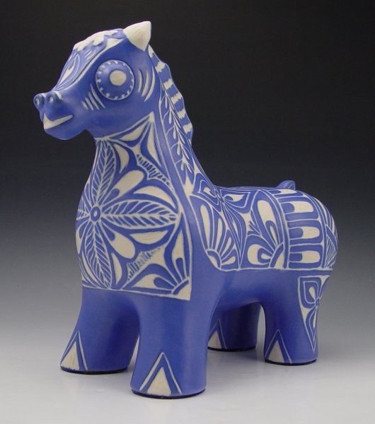 Pablo Zabal Ceramic Horse Sculpture