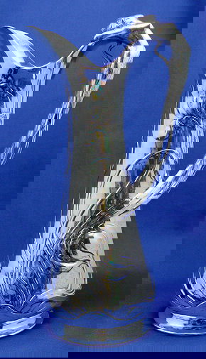 3: WMF ART NOUVEAU PITCHER W/ MERMAID FIGURAL HANDLE