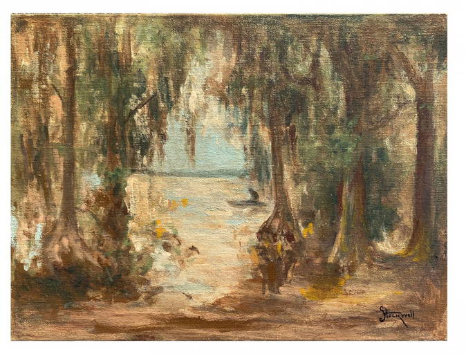 Stockwell, Catherine Haynes Swamp Scene Painting