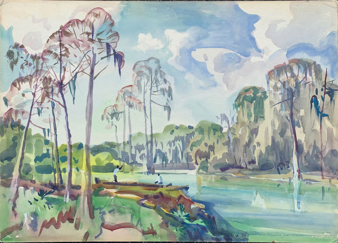 J.r. Wilcox Florida River Painting