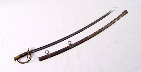 161: IDENTIFIED CIVIL WAR C. ROBY 1860 CAVALRY SWORD