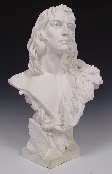 218: BLACK CLOUD INDIAN BUST PLASTER