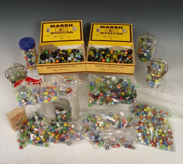 Massive Collection Of Vintage Marbles
