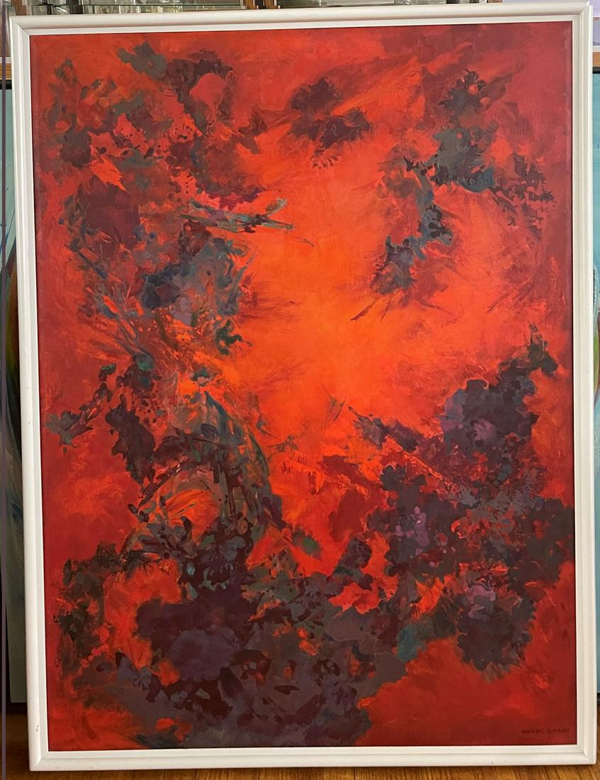 Large Naomi Lorne Exhibited Abstract Painting