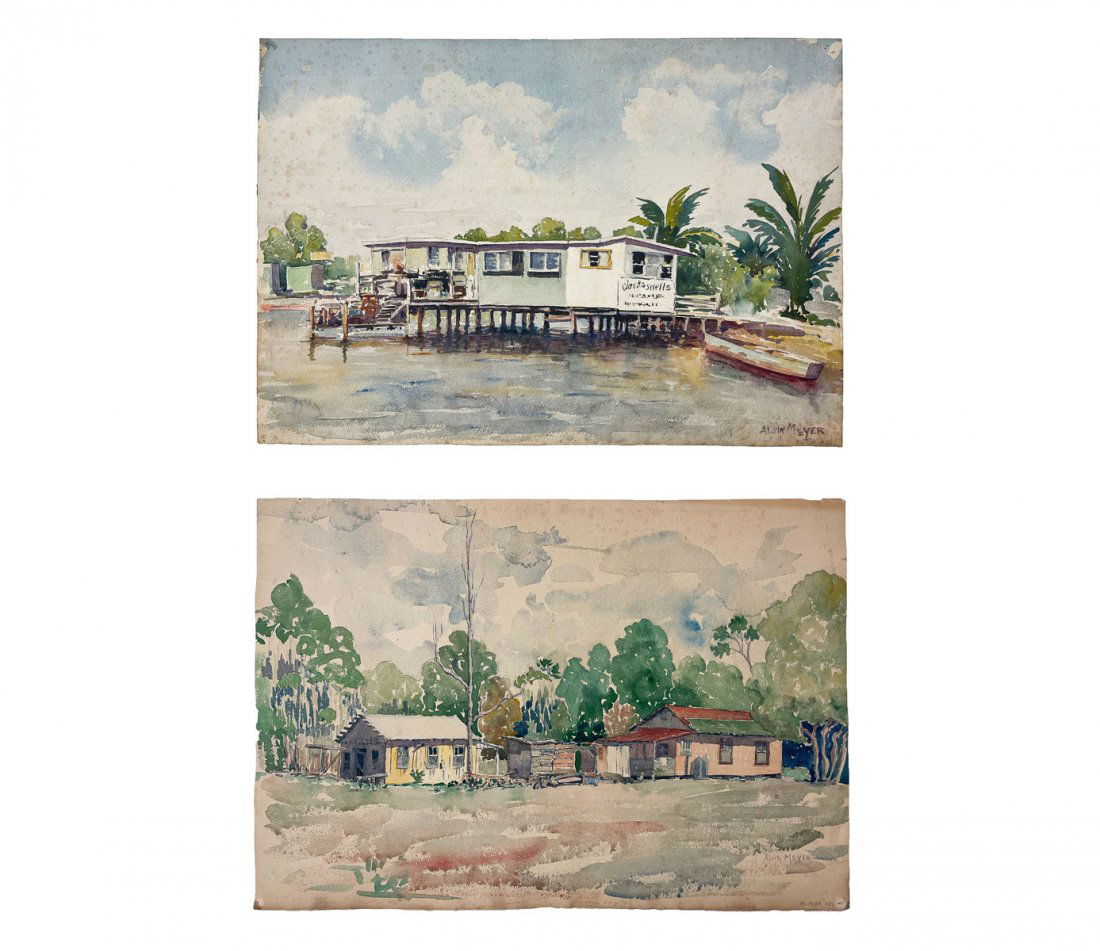 Two Alvin Meyer Florida Paintings