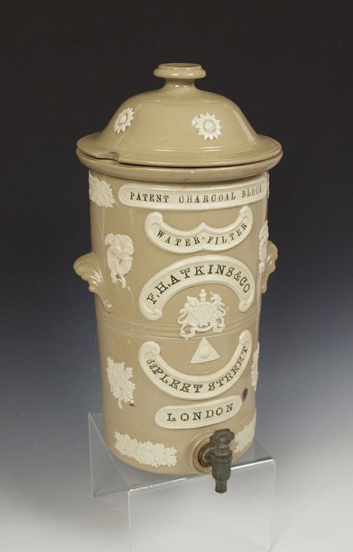 348: ATKINS ENGLISH STONEWARE WATER FILTER