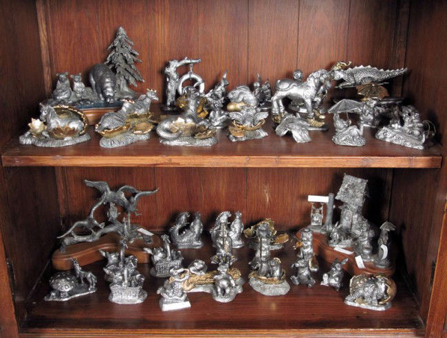 Michael Ricker Pewter Animal Figurines