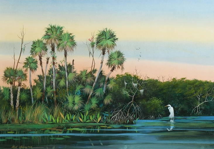 Neil Adamson Everglades Florida Painting