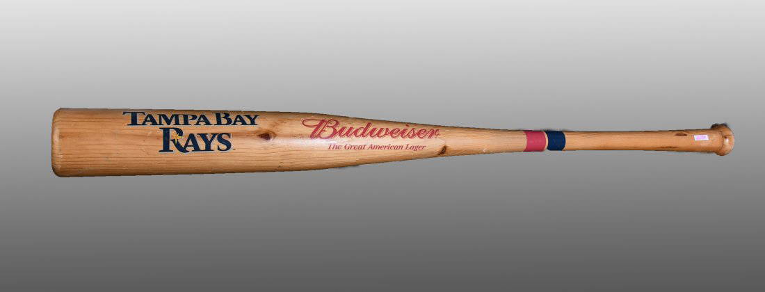 MASSIVE TAMPA BAY RAYS BUDWEISER BAT - Feb 19, 2022 | Burchard ...