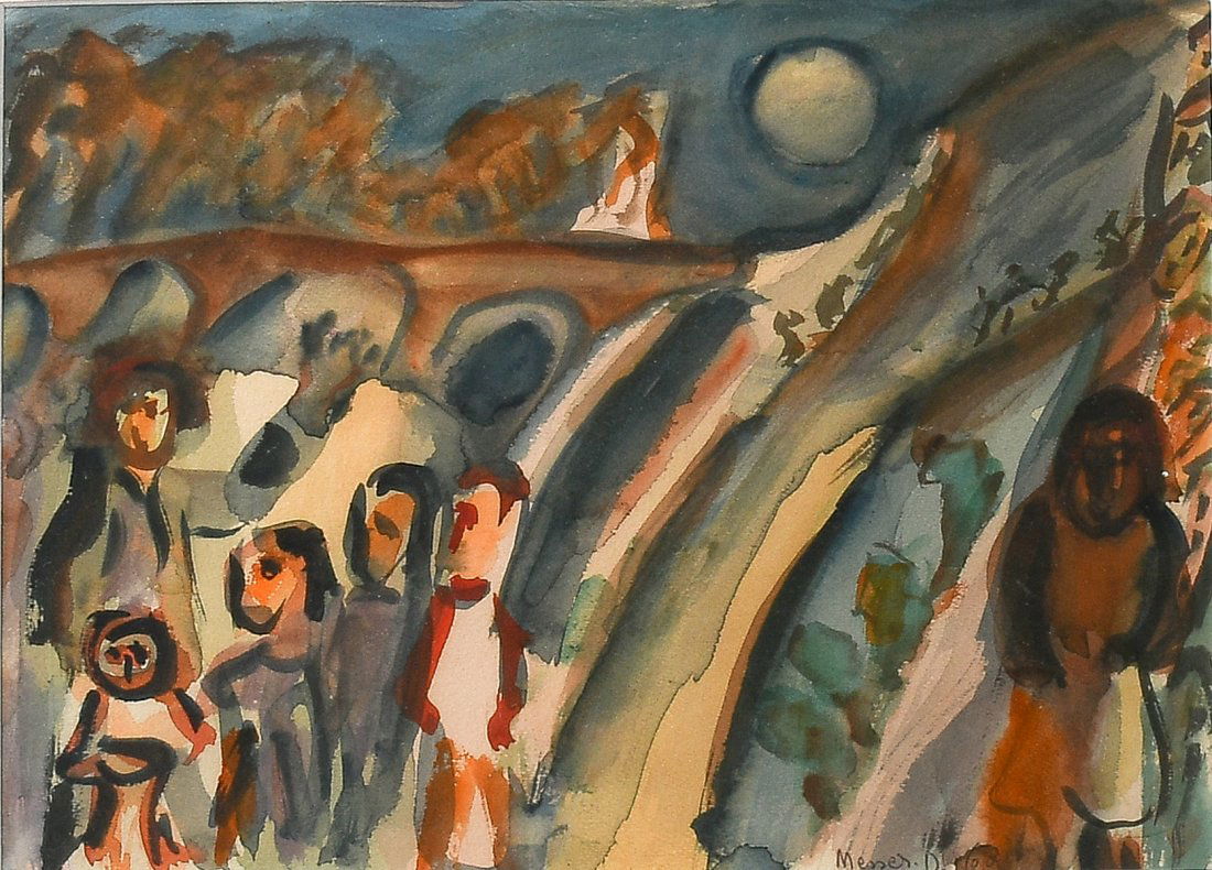 DAVID MESSER WATERCOLOR PAINTING | Barnebys