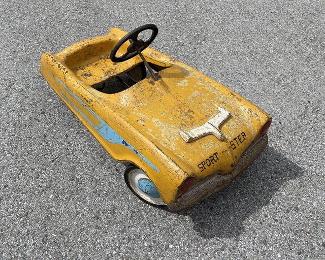 Yellow Speedster Pedal Car