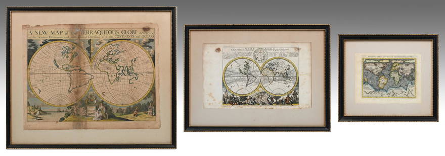 Handcrafted Gemstones Framed World Map