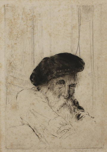 Paul Ashbrook Old Ship Owner Etching