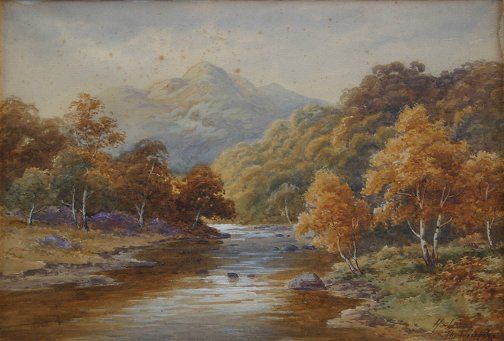 1025: HAROLD LAWES LANDSCAPE PAINTING