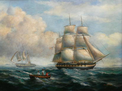 Robert Sanders Clipper Ship Painting