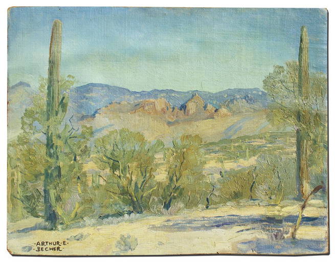 Arthur Becher Arizona Landscape Painting