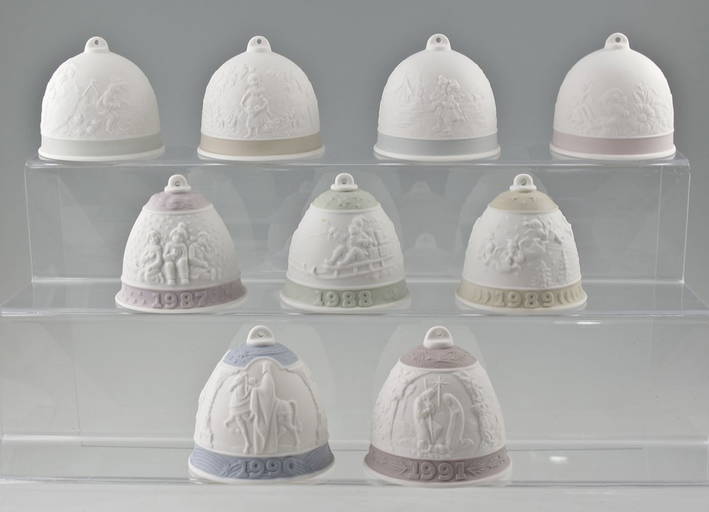 Lladro Porcelain Bell Ornaments