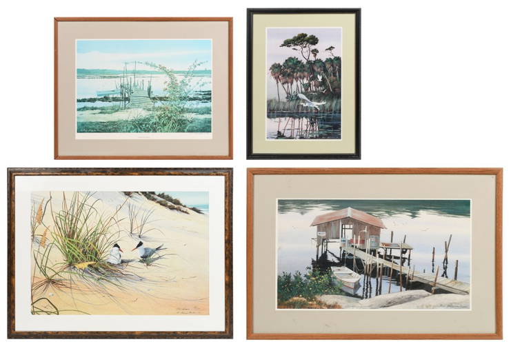 4PC. FRAMED NEIL ADAMSON LITHOGRAPH LOT (#1234) on Feb 18, 2023 ...