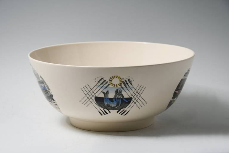 Eric Ravilious For Wedgewood "boat Race Bowl"