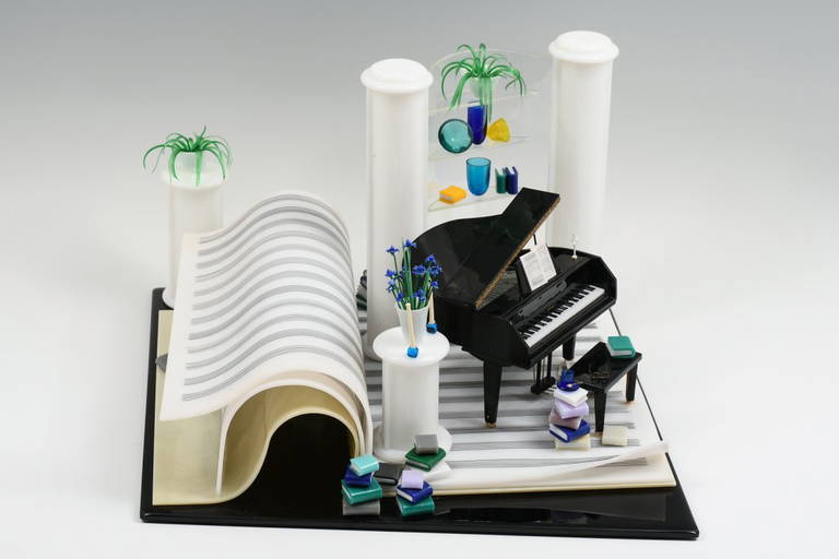 EMILY BROCK GLASS PIANO SCULPTURE (#1055) on Feb 18, 2023 | Burchard ...