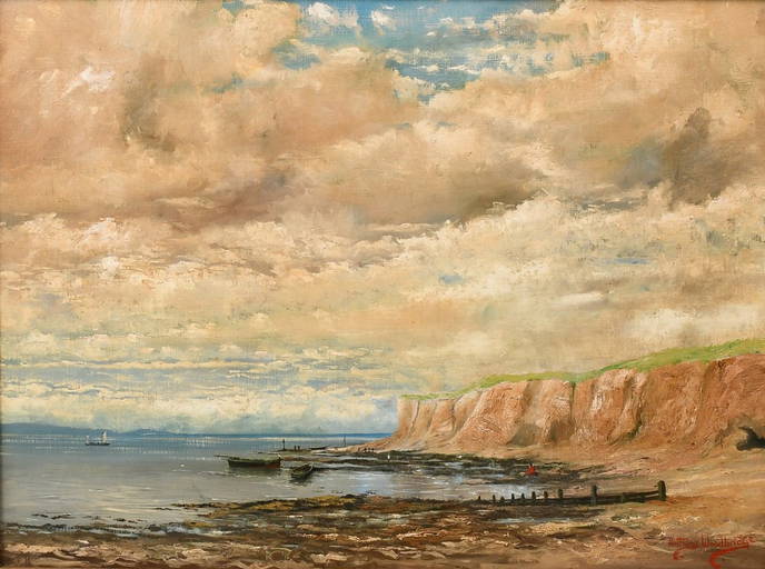 ANTHONY WOODBRIDGE COASTAL SHORELINE PAINTING (#1110) on Mar 19, 2023 ...
