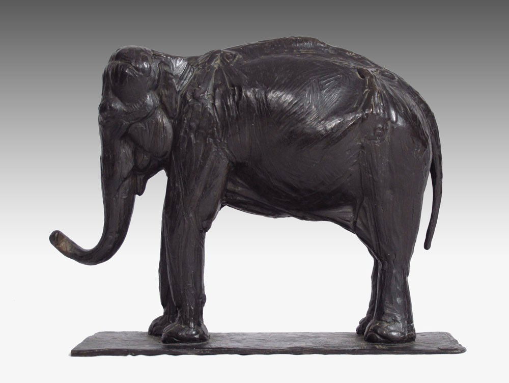 15: RARE REMBRANDT BUGATTI ELEPHANT BRONZE