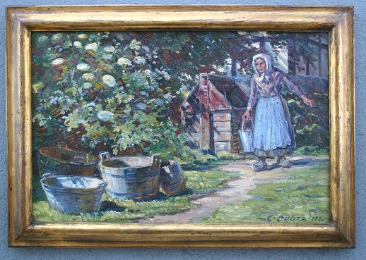 136: CARL BUDTZ-MOLLER IMPRESSIONIST PAINTING