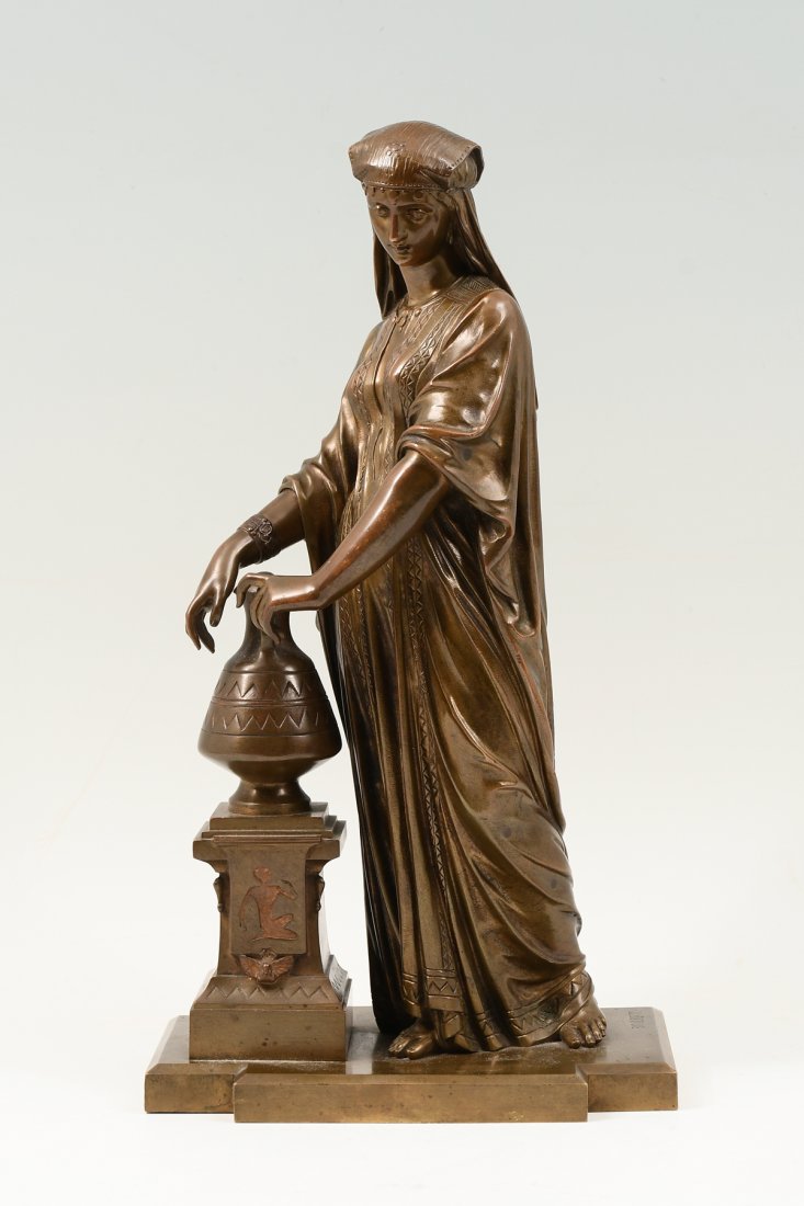 Egyptian Lady Bronze By Bouret