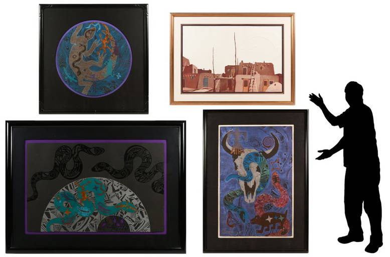 4 Large Norma Andraud Prints